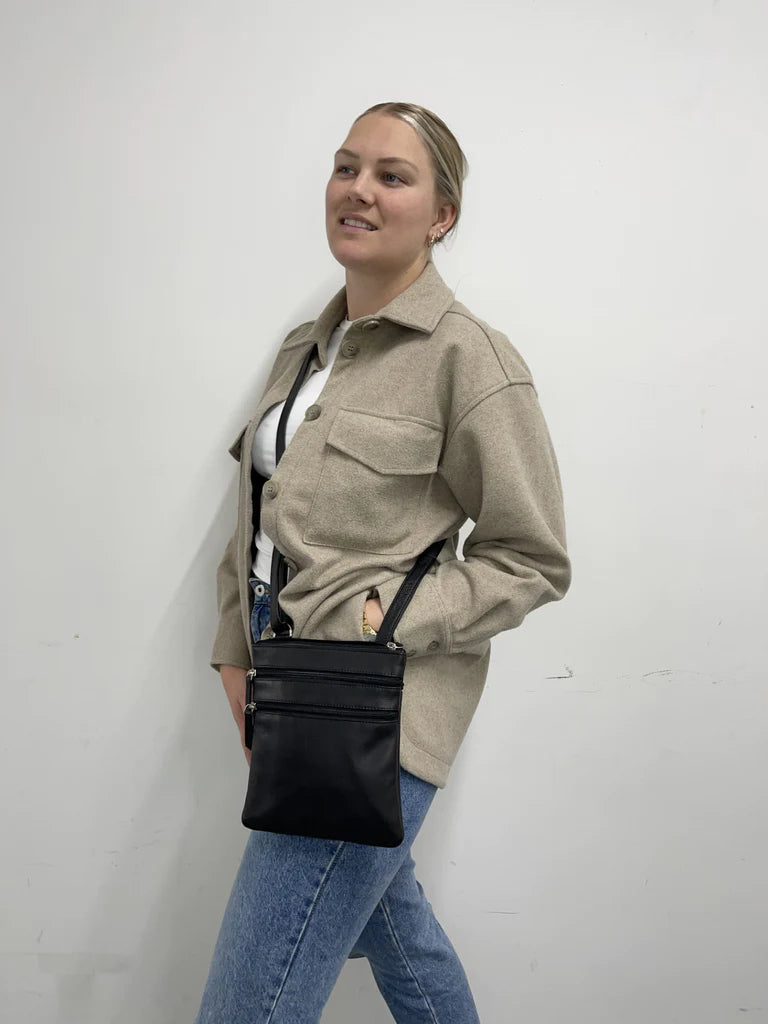Genuine Leather Crossbody bag – Pakistani Dresses